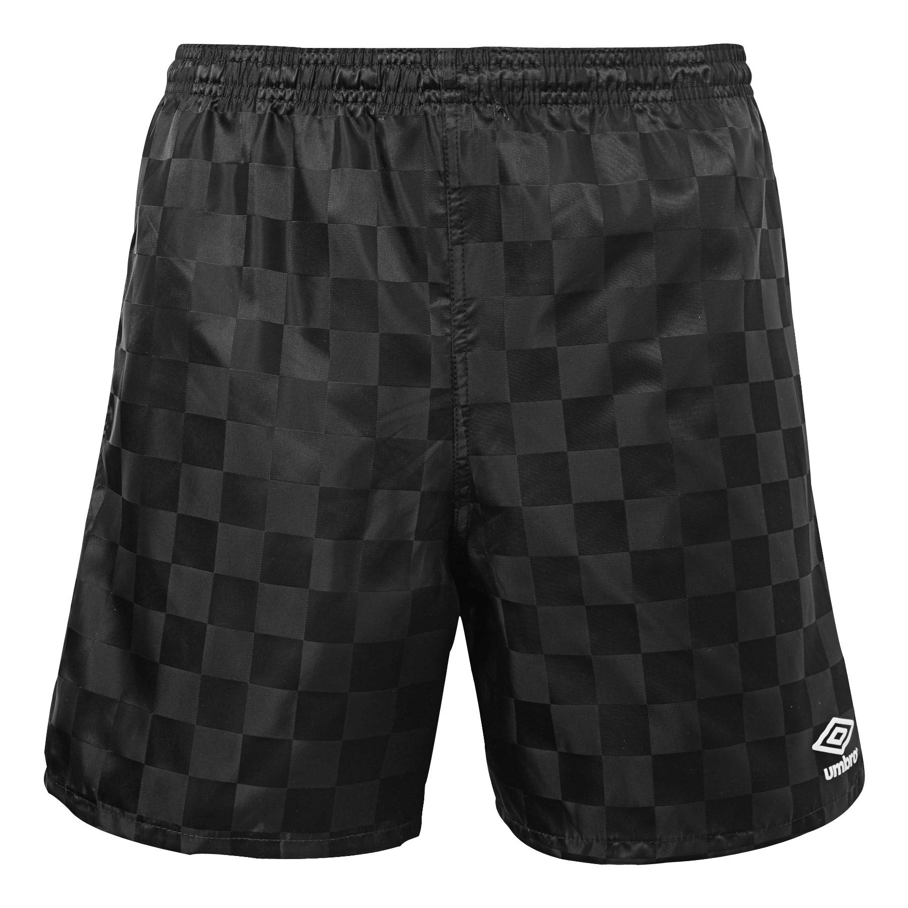 Umbro mens Checkered Short, Black Beauty/White, Large US