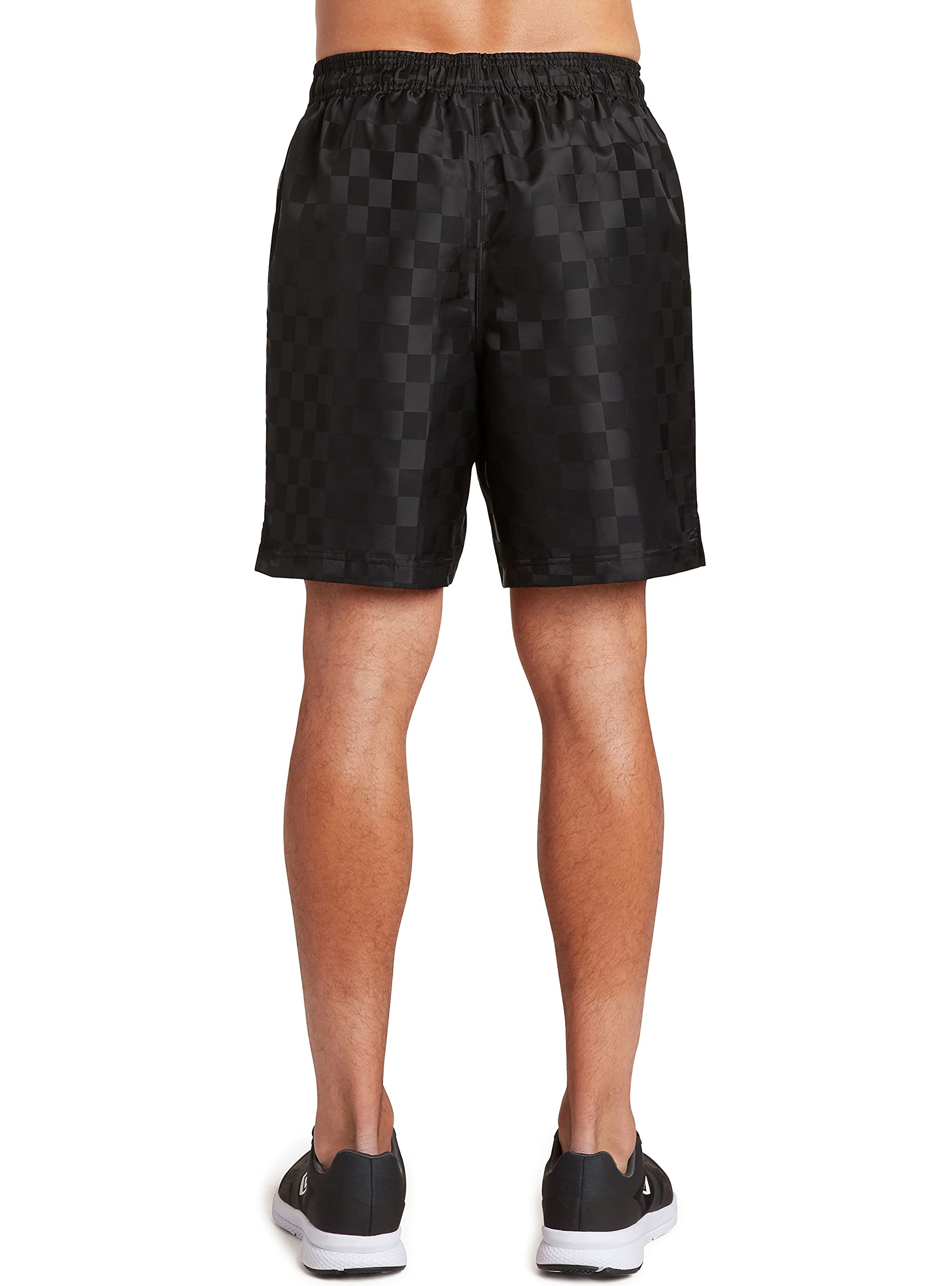 Umbro mens Checkered Short, Black Beauty/White, Large US