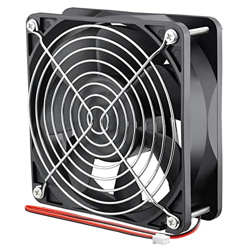 Wathai 2Pin 120mm x 38mm Brushless Cooling Case Fan 12V 2pin DC High Airflow Cooler Fan