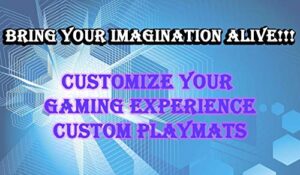 custom playmat 14" x 24" your design printed any image tournament and card game legal