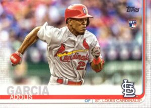 2019 topps baseball #227 adolis garcia rookie card