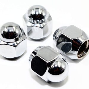 Set of 20 Veritek 12x1.25mm 3/4 Hex 0.95 Inch Chrome OEM Factory Style Acorn Conical Seat Dome Top Lug Nuts for Subaru Factory Wheels