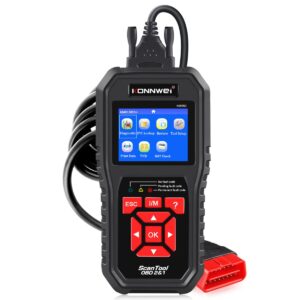 konnwei obd2 scanner professional car obd ii scanner auto diagnostic fault code reader automotive check engine light diagnostic eobd scan tool for all obdii protocol cars since 1996 (enhanced kw850)