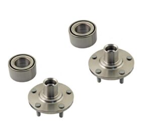 2 dta front wheel hub wheel bearing repair kits left and right compatible with 2012-2018 ford focus, c-max. replaces hub81, 510110