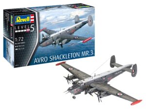 revell 03873 avro shackleton mr.3 (1:72 scale) model kit, grey