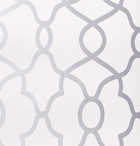 nuwallpaper nu2877 ssilver clearly cool peel & stick wallpaper, metallic