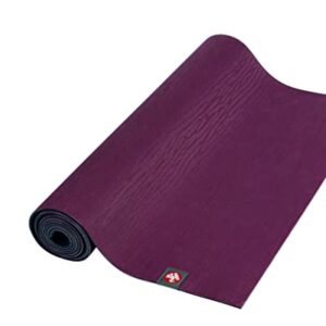 Manduka eKO Lite Yoga Mat - For Women and Men, Lightweight, Durable, Non Slip Grip, 4mm Thick, 71 Inch, Acai Purple/Midnight Blue