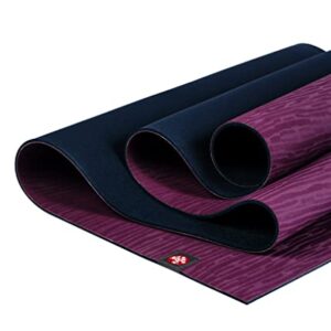 Manduka eKO Lite Yoga Mat - For Women and Men, Lightweight, Durable, Non Slip Grip, 4mm Thick, 71 Inch, Acai Purple/Midnight Blue