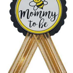 Mommy & Daddy to Bee Pins Baby Shower Honeycomb Honeybee Sprinkle by Amy's Bubbling Boutique