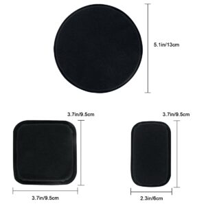 AOUTACC Universal Airsoft Helmet Pads, Helmet Replacement Foam Padding Kits Set Accessories Mats for Fast/Mich/ACH/USMC/PASGT Helmet (EVA Foam, Black)