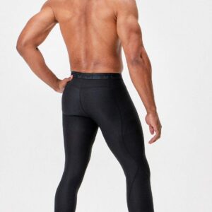 DEVOPS 2 Pack Men's 3/4 Compression Pants Athletic Leggings (X-Large, Black/Black)