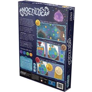 Z-Man Games Noctiluca Board Game - Dive into The Glowing Depths in This Colorful Dice Game! Strategy Game for Kids & Adults, Ages 8+, 1-4 Players, 30 Minute Playtime, Made