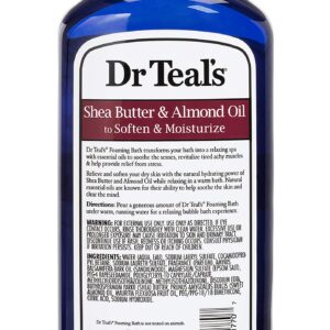 Dr. Teals Shea Butter & Almond Oil Foaming Bath Gift Set (2 Pack, 34oz ea.) - Soften & Moisturize Skin & Clear The Mind