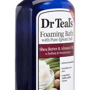 Dr. Teals Shea Butter & Almond Oil Foaming Bath Gift Set (2 Pack, 34oz ea.) - Soften & Moisturize Skin & Clear The Mind