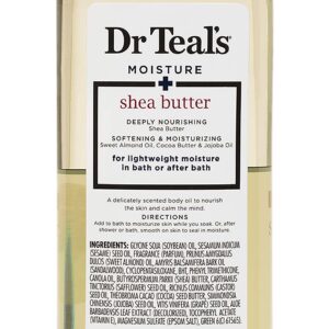 Dr. Teal's Moisturizing Bath & Body Oil 2-Pack (17.6 Fl Oz Total) Moisture + Ultra Rich Shea Butter & Essential Oil. Treat Your Skin, Your Senses, and Your Stress.