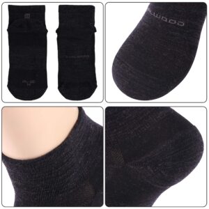 ZEALWOOD Low Cut Merino Wool Socks Fuzzy Socks No Show Running Socks for Men Womens Hiking Socks Moisture Wicking Mens Ankle Socks For Women Athletic Socks Summer Tennis Golf Socks Gifts for Women Men