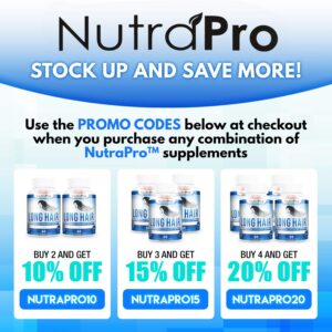 NutraPro Long Hair Gummies – Anti-Hair Loss Supplement for Faster Hair Growth of Weak, Thinning Hair – Grow Long Thick Hair & Increase Hair Volume with Biotin And 10 Hair Vitamins.For Men And Women.