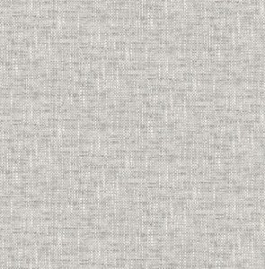 nuwallpaper nu2873 poplin texture peel & stick wallpaper, grey