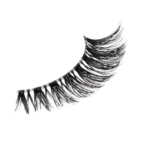 KISS Lash Couture, False Eyelashes, Jubilee', 10 mm, Includes 4 Pairs Of Lashes, Contact Lens Friendly, Easy to Apply, Reusable Strip Lashes, Glue On