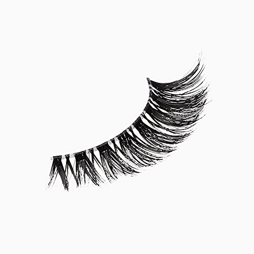 KISS Lash Couture, False Eyelashes, Jubilee', 10 mm, Includes 4 Pairs Of Lashes, Contact Lens Friendly, Easy to Apply, Reusable Strip Lashes, Glue On