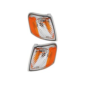 carlights360: for ford explorer sport trac signal corner light 2001 02 03 04 2005 pair driver and passenger side replaces fo2520164 + fo2521164