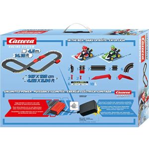 Carrera GO!!! 63503 Official Licensed Mario Kart Battery Operated 1:43 Scale Slot Car Racing Toy Track Set with Jump Ramp Featuring Mario and Luigi for Kids Ages 5 Years and Up