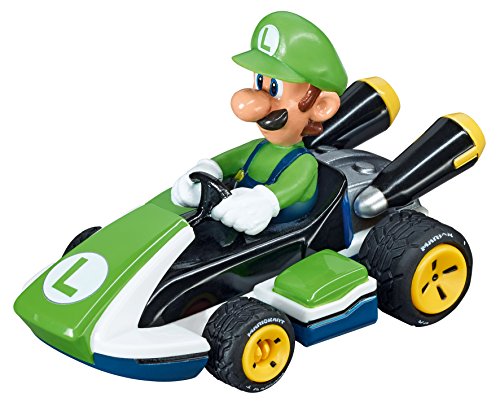 Carrera GO!!! 63503 Official Licensed Mario Kart Battery Operated 1:43 Scale Slot Car Racing Toy Track Set with Jump Ramp Featuring Mario and Luigi for Kids Ages 5 Years and Up