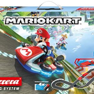 Carrera GO!!! 63503 Official Licensed Mario Kart Battery Operated 1:43 Scale Slot Car Racing Toy Track Set with Jump Ramp Featuring Mario and Luigi for Kids Ages 5 Years and Up