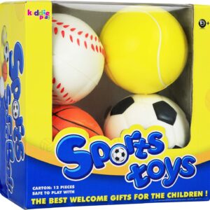 Kiddie Play Set of 4 Balls for Toddlers 4" Soft Soccer Ball for Kids