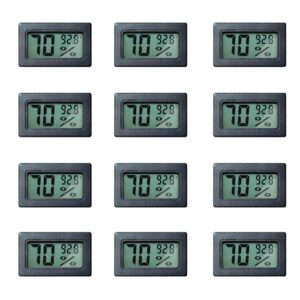 humidity gauge,newlight66 digital hygrometer indoor outdoor hygrometer thermometer (°f) for home car greenhouse（12 pack)