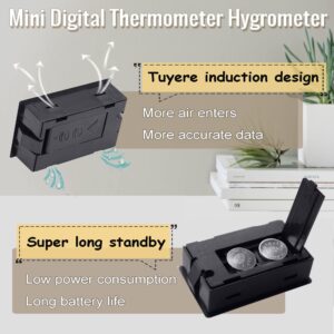 Humidity Gauge,Newlight66 Digital Hygrometer Indoor Outdoor Hygrometer Thermometer (°F) for Home Car Greenhouse（12 Pack)