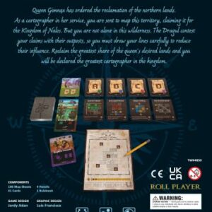 Thunderworks Games - Cartographers: A Roll Player Tale | Award-Winning Game of Fantasy Map Drawing | Strategy Board Game | Flip and Write | Family Game for 1-100 Players | 30-45 Minutes