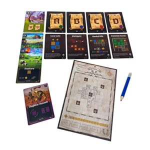 Thunderworks Games - Cartographers: A Roll Player Tale | Award-Winning Game of Fantasy Map Drawing | Strategy Board Game | Flip and Write | Family Game for 1-100 Players | 30-45 Minutes