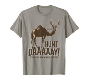 hunt day camel buck deer funny hunting humpday shirt