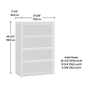 Sauder Harvey Park Dresser, L: 31.102" x W: 17.48 H:46.811", Soft White Finish