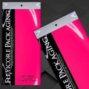 Flexicore Packaging| Gift Wrap Tissue Paper|15"x20"|100 Count (Hot Pink, 100 Sheets)