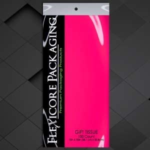 Flexicore Packaging| Gift Wrap Tissue Paper|15"x20"|100 Count (Hot Pink, 100 Sheets)