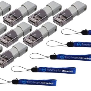 PNY 32GB USB 3.0 Flash Drive Elite Turbo Attache 3 (Ten Pack) Bundle with (5) Everything But Stromboli Lanyard (P-FD32GTBOP-GE)