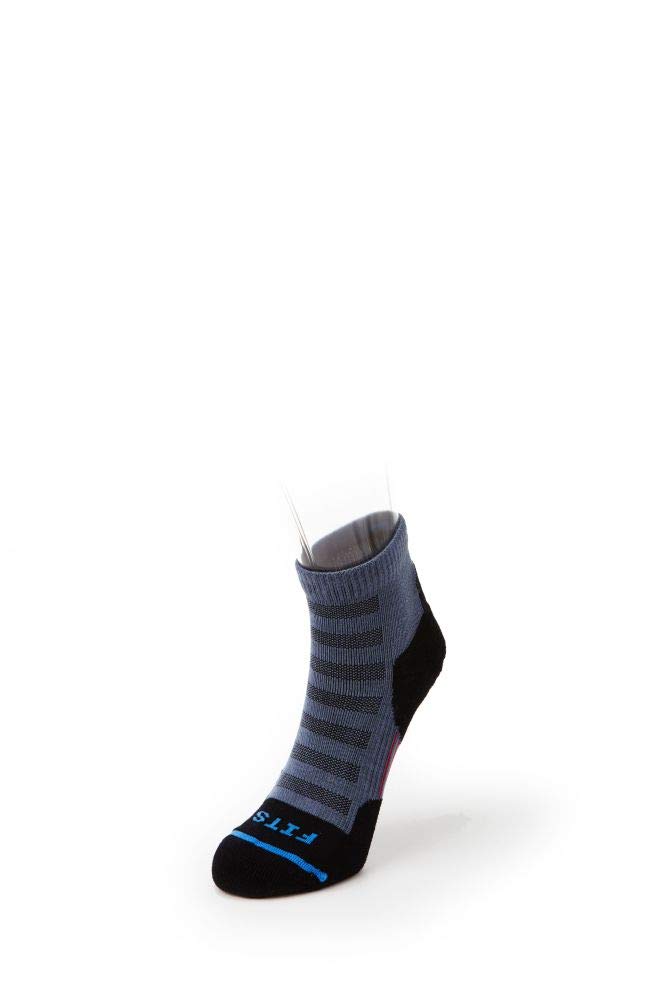 FITS Micro Light Runner – Quarter Socks, Steel Blue, X-Large