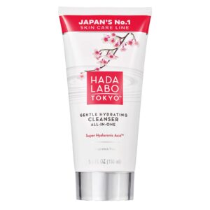 hada labo tokyo gentle hydrating cleanser 150ml, white