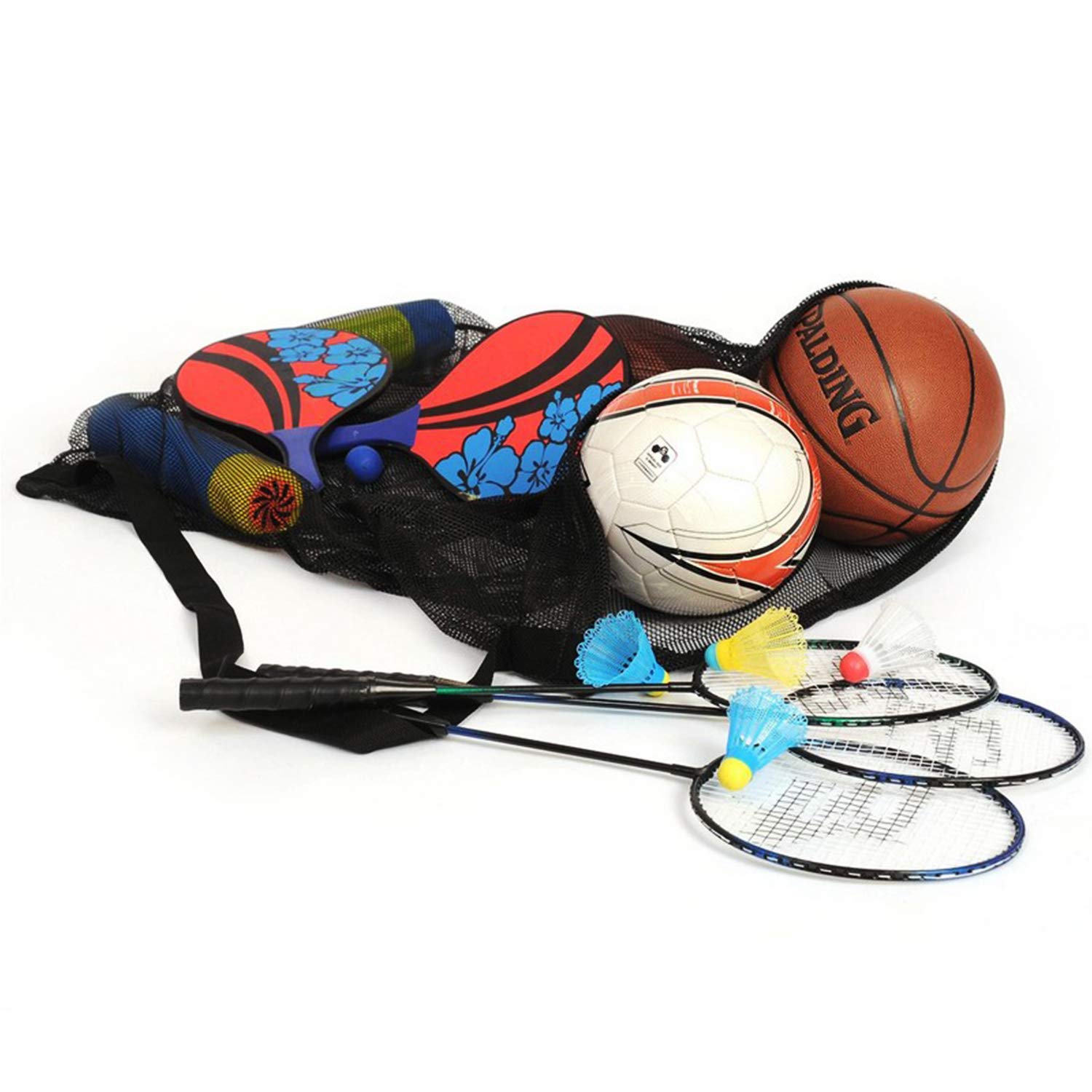 Extra Large Mesh Ball Bag Waterproof Equipment Duffel Bag Heavy Duty Net Ball Shoulder Bag Basketball Volleyball Soccer Rug Ball Football Carrying Bag Tote Storage Sack with Drawstring for 10-15 Balls