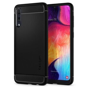 spigen rugged armor designed for samsung galaxy a50 / a50s / a30s case (2019) - matte black