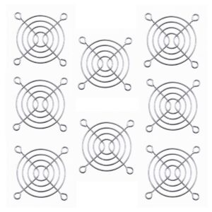 bnafes fan grill metal household grill protector finger guard for 60mm case fan 8pcs silver tone