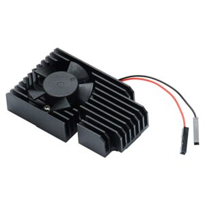 GeeekPi Fan Heasink Raspberry Pi 4, Pi Aluminum Heatsink Cooling Kit for Raspberry Pi 4B/3B/3B+ (B Plus)