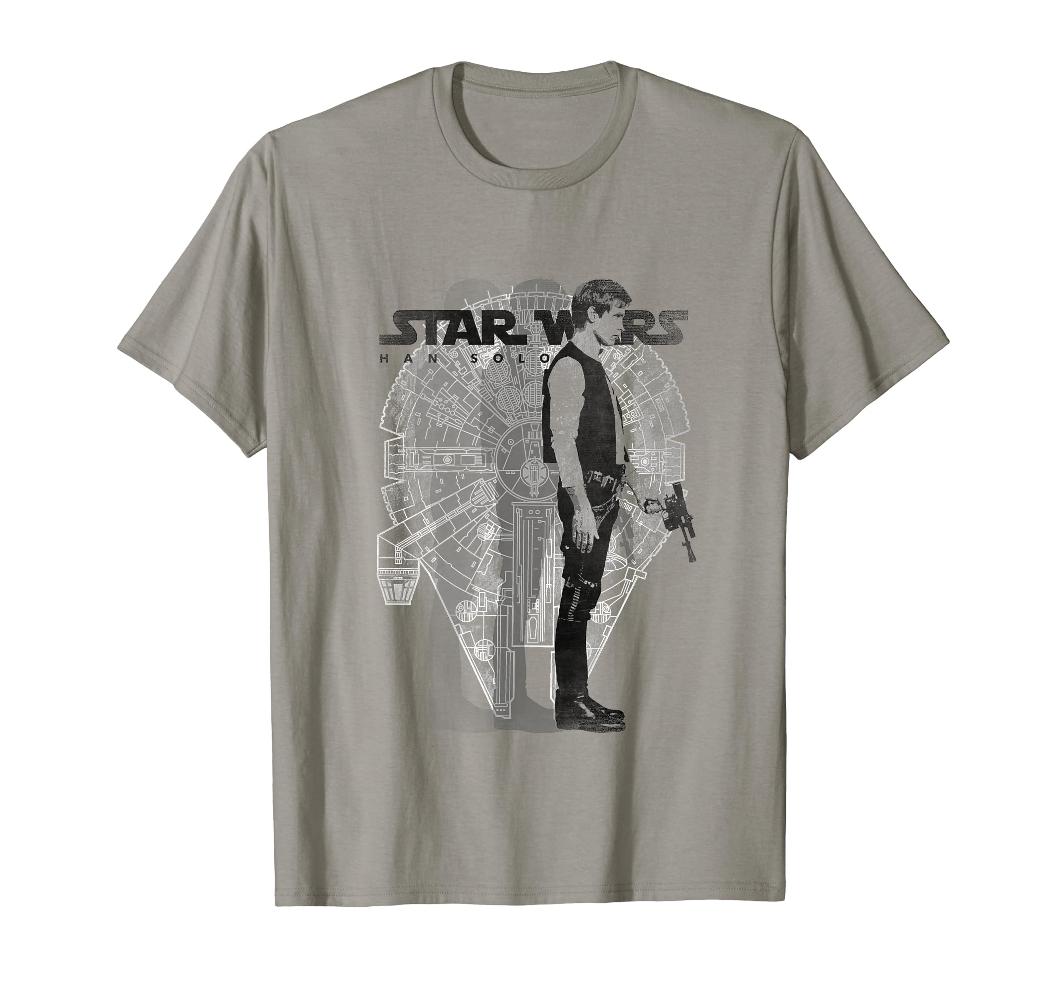 Star Wars Han Solo Shadow Repeater Graphic T-Shirt T-Shirt