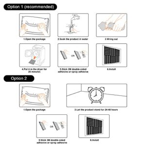 JBER Column Acoustic Wedge Studio Foam Corner Block Finish Corner Wall in Studios or Home Theater (16 Pack)