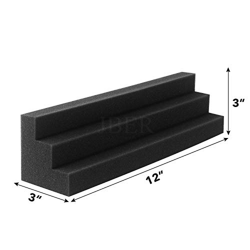 JBER Column Acoustic Wedge Studio Foam Corner Block Finish Corner Wall in Studios or Home Theater (16 Pack)