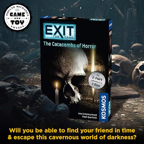 Exit: The Catacombs of Horror | Exit: The Game - A Kosmos Game from Thames & Kosmos | Card-Based, 2-Part at-Home Escape Room Experience for 1 to 4 Players, Ages 16+