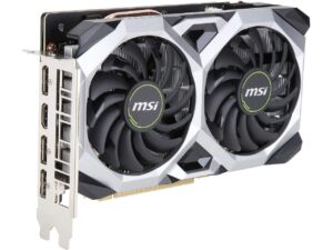 msi gaming geforce gtx 1660 192-bit hdmi/dp 6gb gdrr5 hdcp support directx 12 dual fan vr ready oc graphics card (gtx 1660 ventus xs 6g oc)