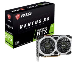 msi gaming geforce rtx 2060 6gb gdrr6 192-bit hdmi/dp ray tracing turing architecture vr ready graphics card (rtx 2060 ventus xs 6g oc)